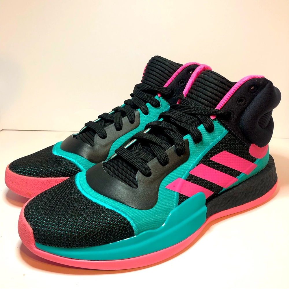 New Adidas Marquee Boost Basketball Shoes Miami Vice … - Gem